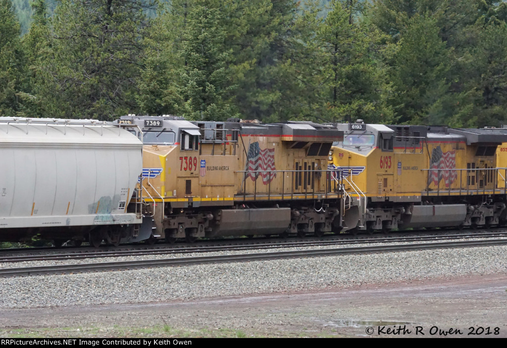 Mid-train DPU in a Westbound Grain Train